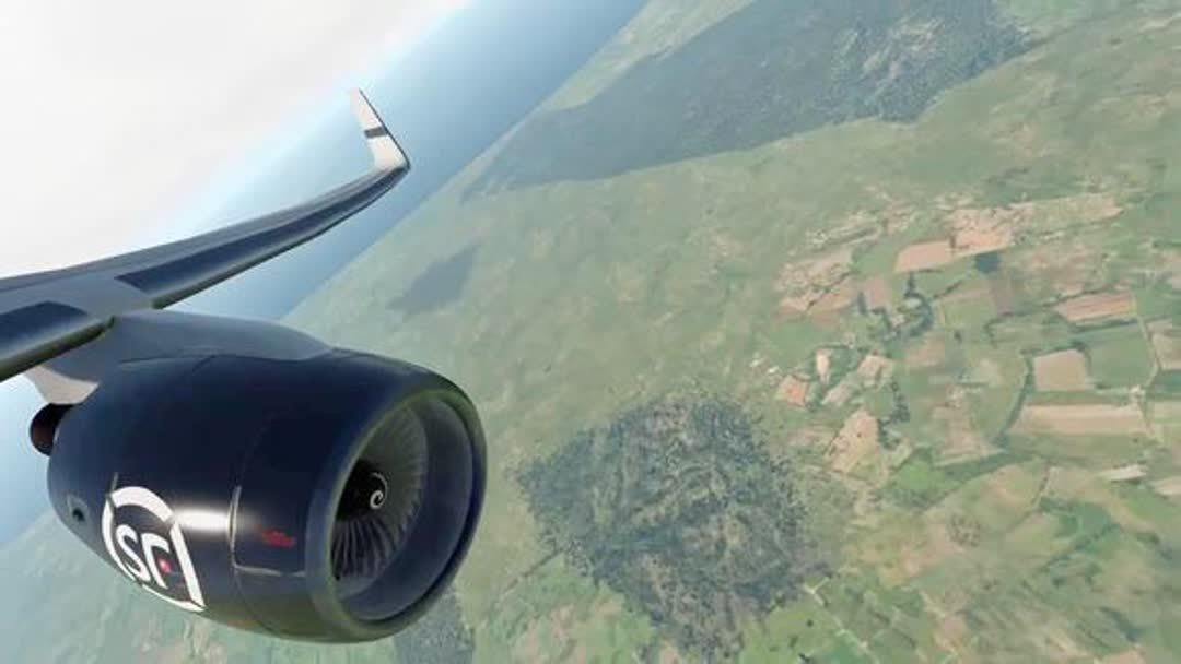 模拟空难:第一视角看飞机坠毁全过程