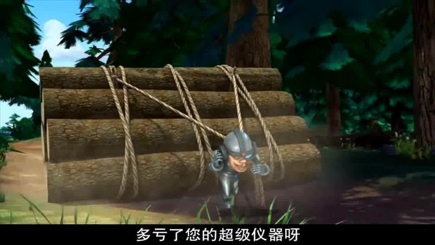 光头强破坏了森林,砍伐了很多树