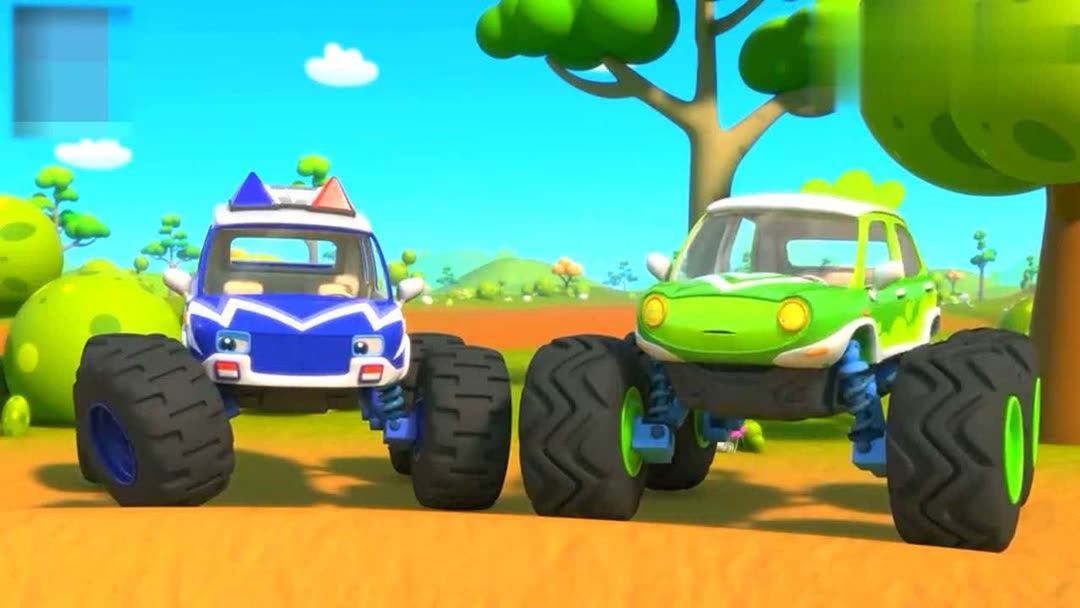 宝宝创意动画:宇航员帮怪兽车乘坐火箭到神秘太空探险