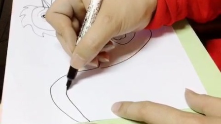 趣约绘少儿美术亲子绘画课程——数字变公鸡