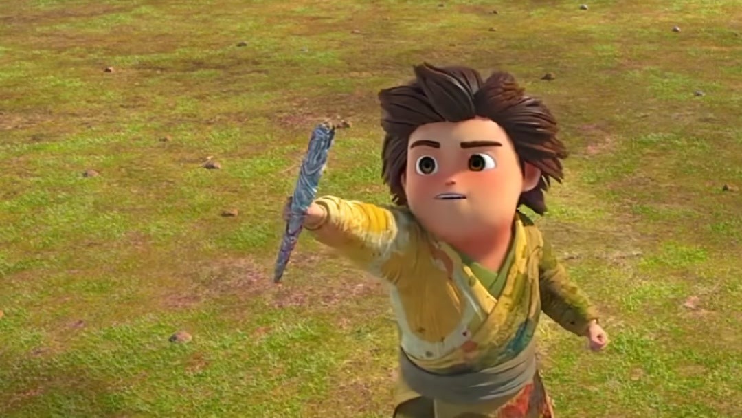 神笔马良:马良画出水牛,水牛高傲不愿耕地,马良把他画成奶牛!