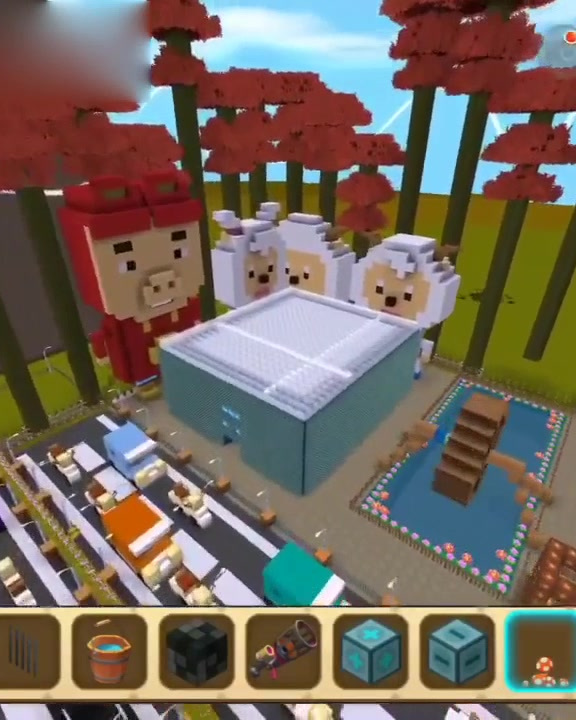 迷你世界:看看我家的小镇,还自带飞机自带商店,酷不酷!