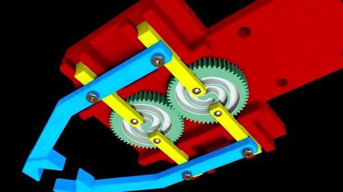内部椭圆运动齿轮工作原理展示