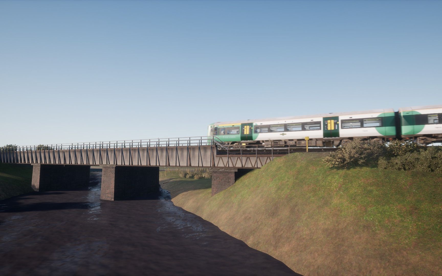 模拟火车世界2020无HUD场景驾驶:连接法国