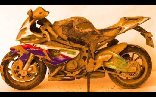 翻新修复——油管一小哥修复一辆旧宝马1000摩托车模型