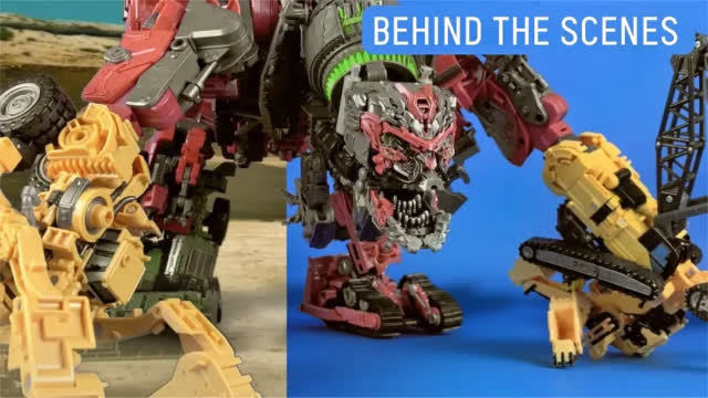 变形金刚玩具大力神合体定格动画制作流程展示