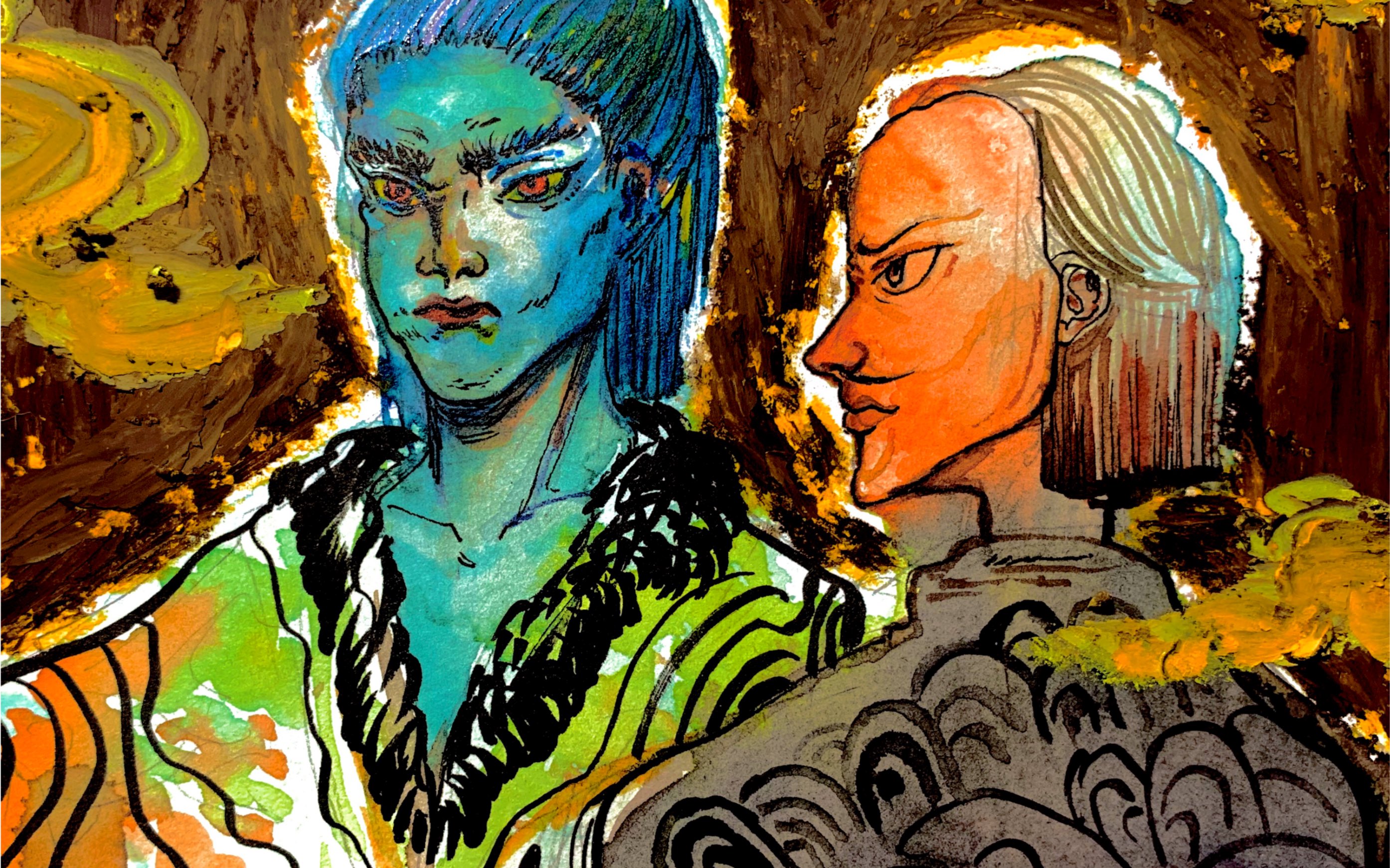 【水彩与油画棒】一个尝试 内置本人语音包 不建议开音量看 日常画画