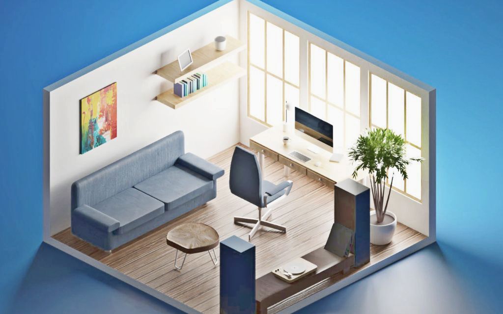 【3dmax建模】办公室场景模型制作,3dmax简单室内设计