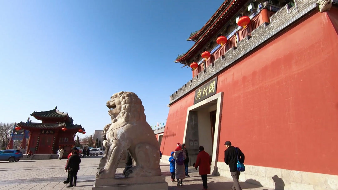 河南开封府,大门口的石狮子还有这样的民间游说!你知道吗?