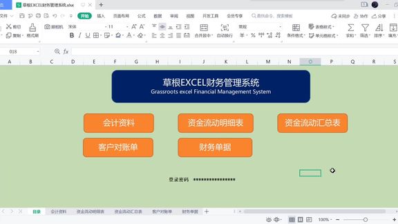 一款简洁实用的财务系统#office办公技巧 #在线学习 #excel