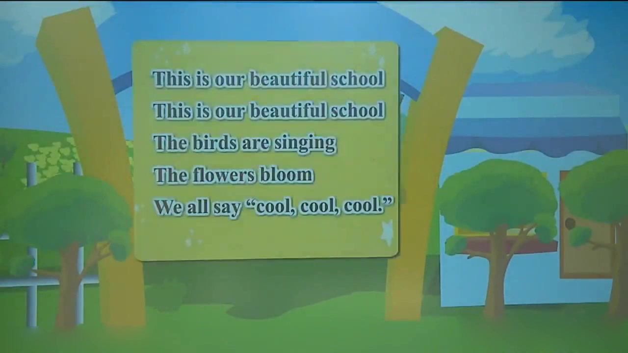 3年级英语(1)【美丽的校园】My beautiful school第1段