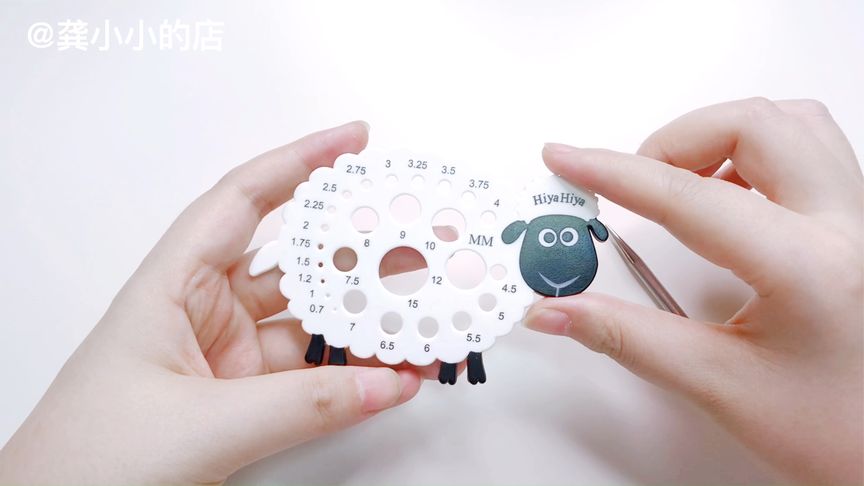 棒针编织针号卡使用,Hiyahiya小羊针规使用