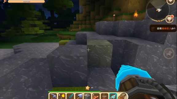 迷你世界冒险模式 钻石在岩浆底层