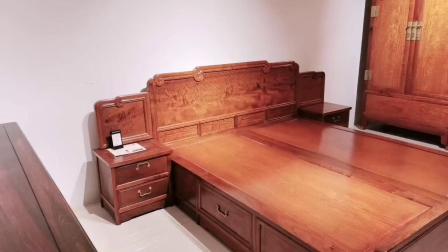 打造有质感的中式家具,缅甸花梨卧室红木家具厂家