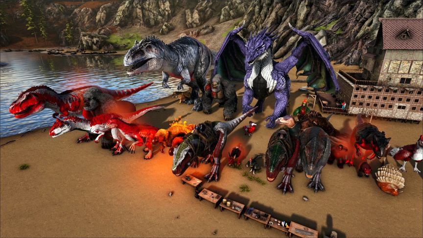 方舟生存进化-仙境&灭绝06 带你认识灭绝模组恐龙