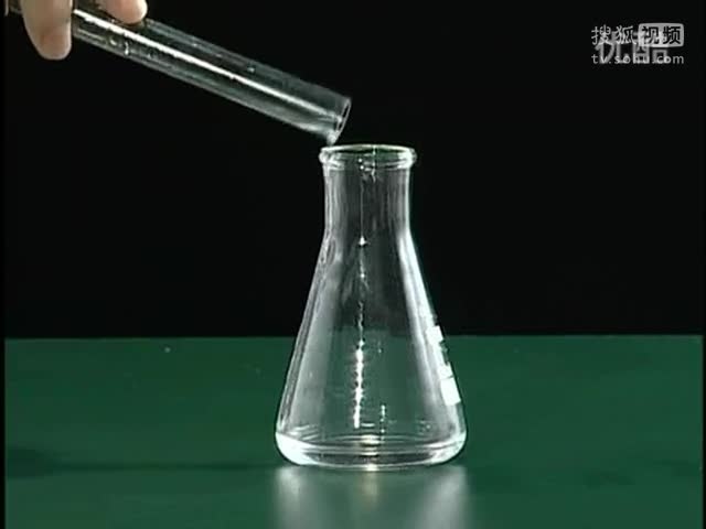 高中化学实验视频 17过氧化氢与二氧化锰作用