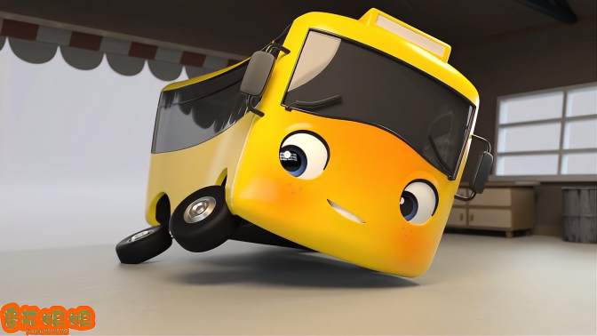 儿童卡通动画:小黄车发高烧了,医生过来给他检查身体