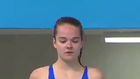 赛场经典回顾:女子跳水这个动作我看了3遍,跳水姿势技术高、优美啊!