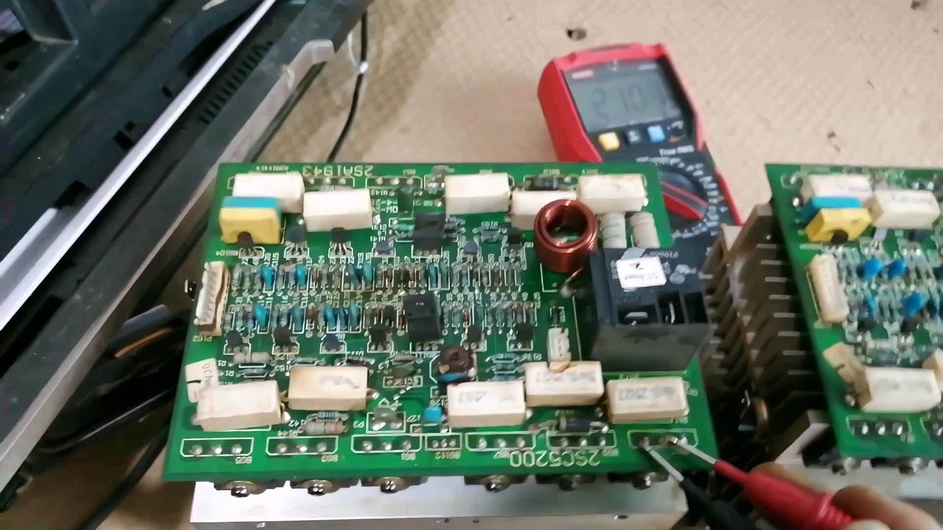 后级功放维修检查过程分享,原来“凶手”就在眼皮底下