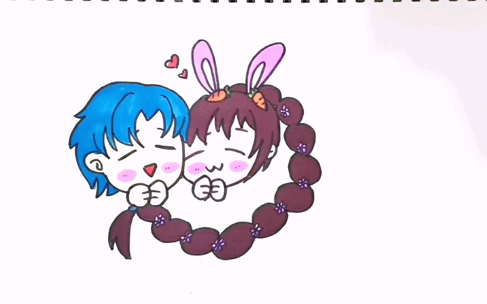 斗罗大陆:爸爸画的唐三小舞pk我画的唐三小舞,你最喜欢谁画的呢