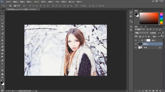 制作下雪效果#ps小技巧 #ps教程 #ps教学 #ps基础 #初学ps