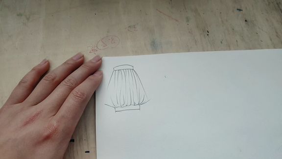 最简单的褶皱裙子绘画,一个个的像水母一样,可爱爆了～