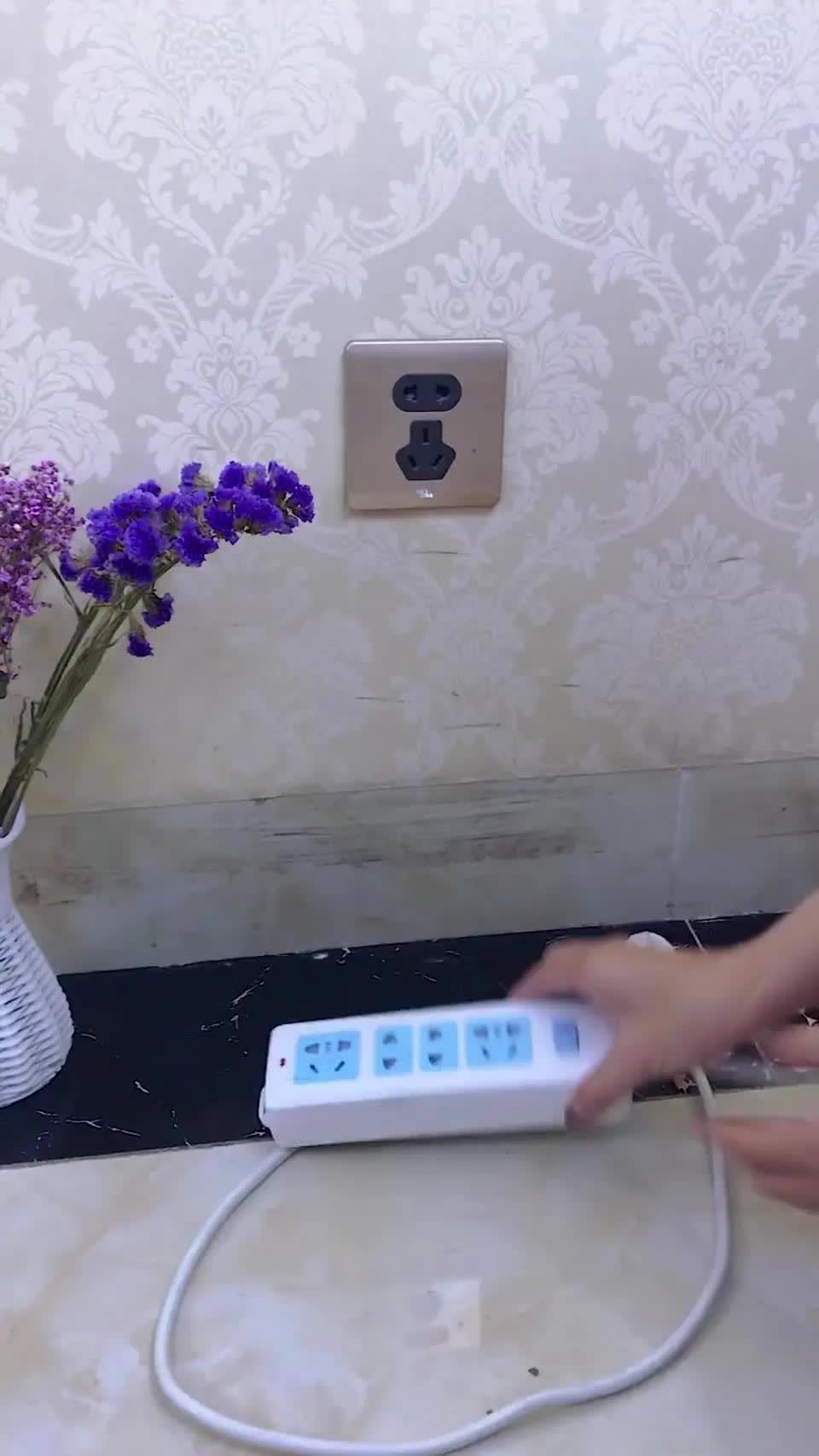 插排线不够长的可以试试这个蜗牛卷线器不用的时候卷起来线也不会缠在一起很实用