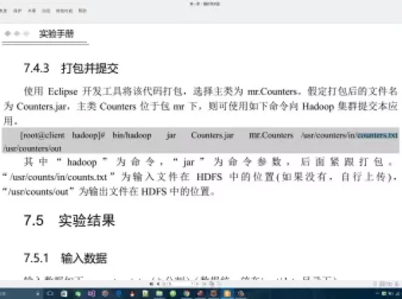 实验七,MapReduce实验:计数器