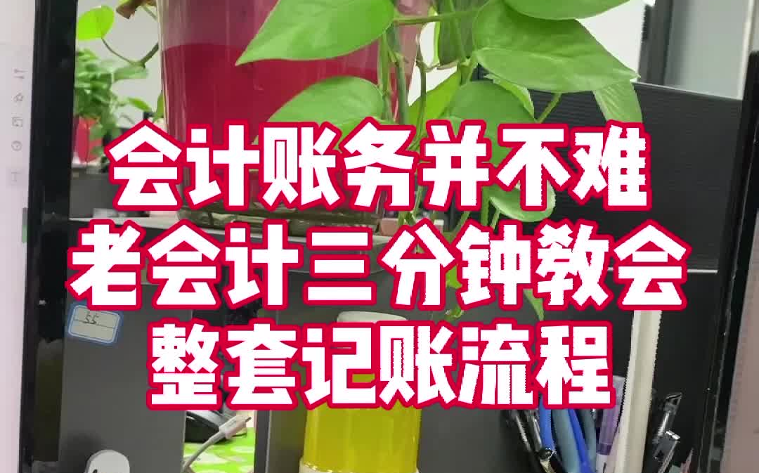 会计财务并不难老会计三分钟教会整套记账流程