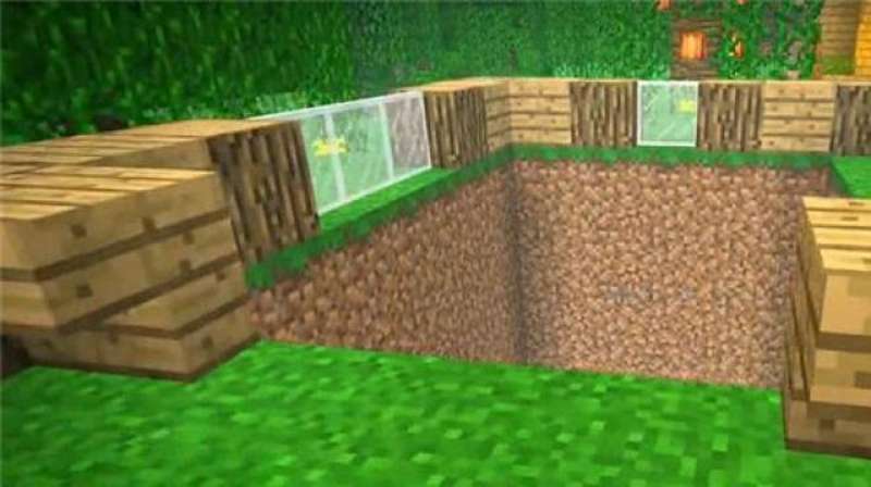 我的世界 简约朴实的地下室 我最喜欢酱紫的房子啦