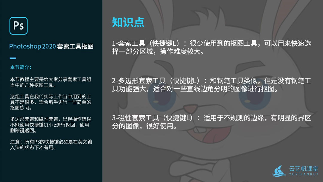 PS抠图教程!新手必备PS套索工具组的抠图技巧