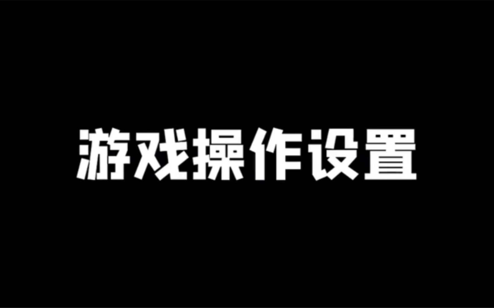 巅峰前百玩家的操作设置