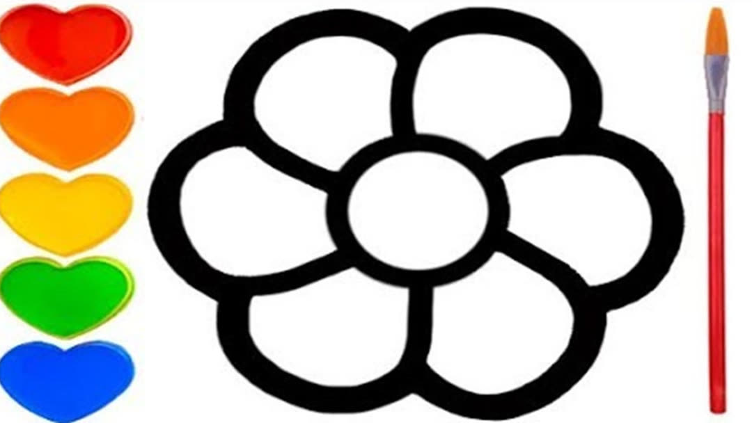 简笔画画花公主床等,涂上颜色非常漂亮,绘画教程