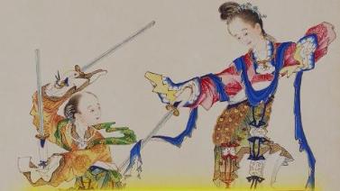 [艺术里的奥林匹克]画师喻兰笔下俊美的宫廷仕女