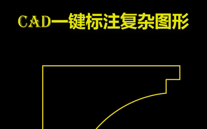 CAD一键标注复杂图形