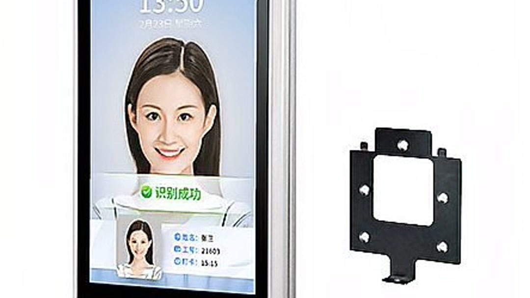 捷易8英寸触摸屏人脸识别门禁一体机操作演示