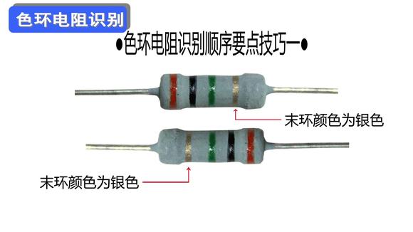 电子基础教学:色环电阻识别方法