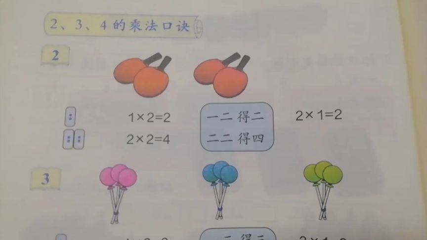 2.3.4的乘法口诀
