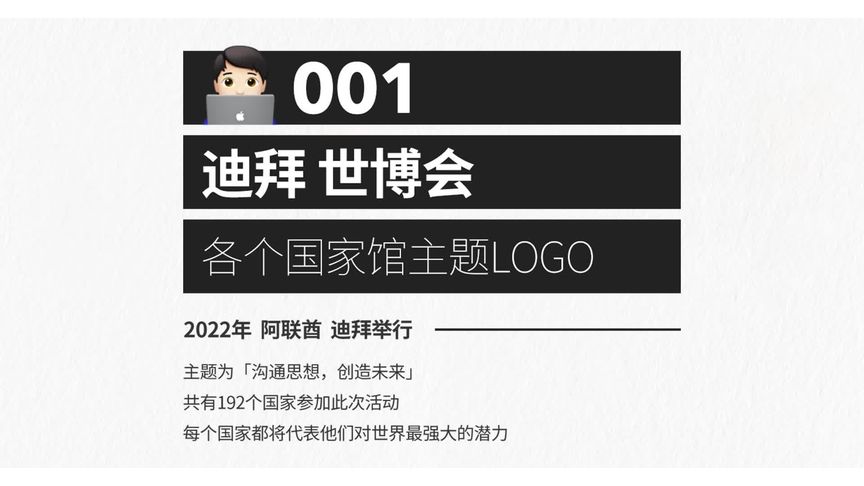 迪拜世博会各国家馆LOGO!中国馆百看不厌#logo #迪拜 #设计