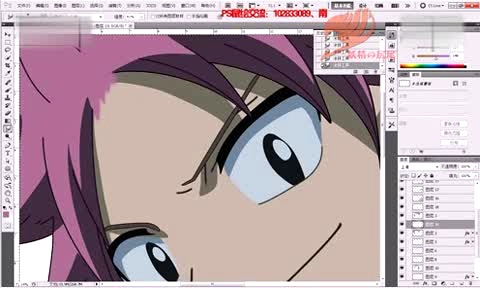 PS钢笔鼠绘《妖精的尾巴》纳兹--闽江学院09家纺南绘