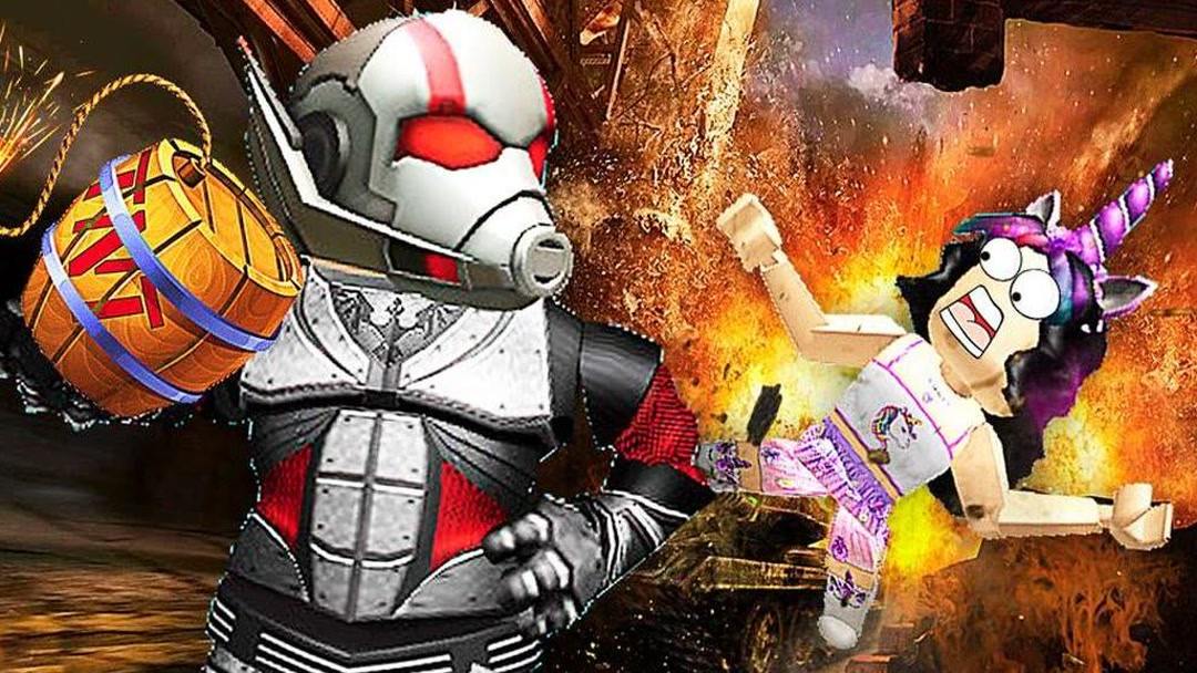 屌德斯的日常:Roblox炸彈生存模拟器 蚁人和独角女被轮番轰炸