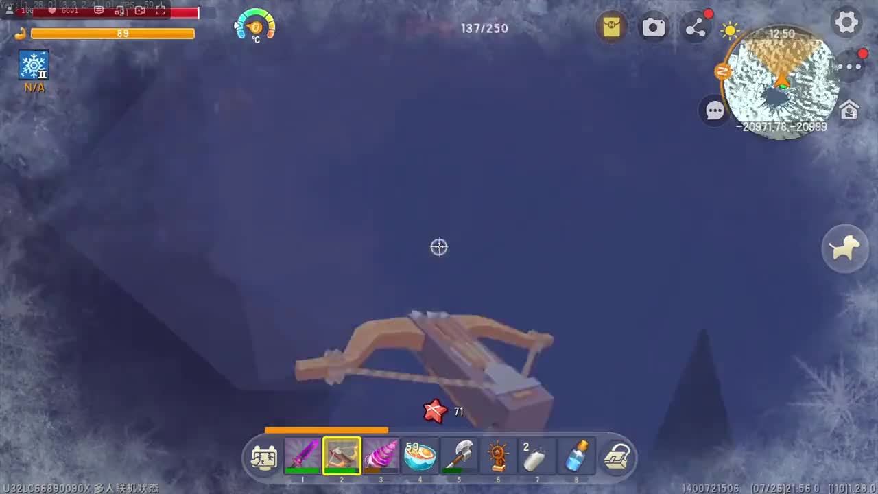 迷你世界:双人生存之冰原探险! #生存 #游戏解说