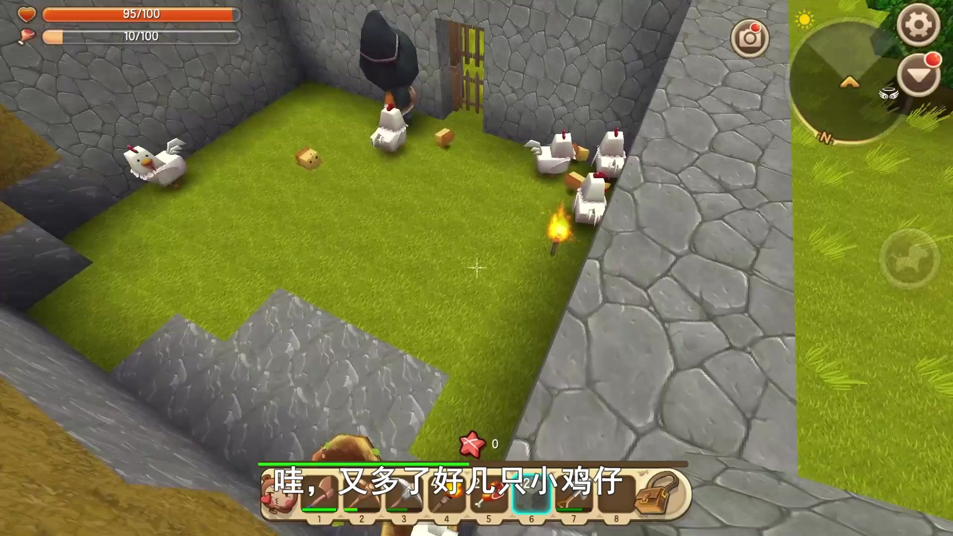 迷你世界极限生存5:我在矿洞看到几个野怪我扭头就跑