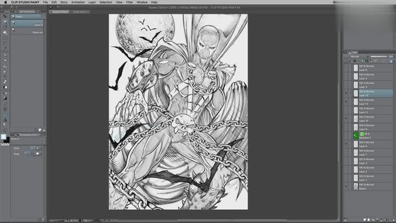 他山之玉-数字绘画-如何在Clip Studio绘制中创建链子画笔