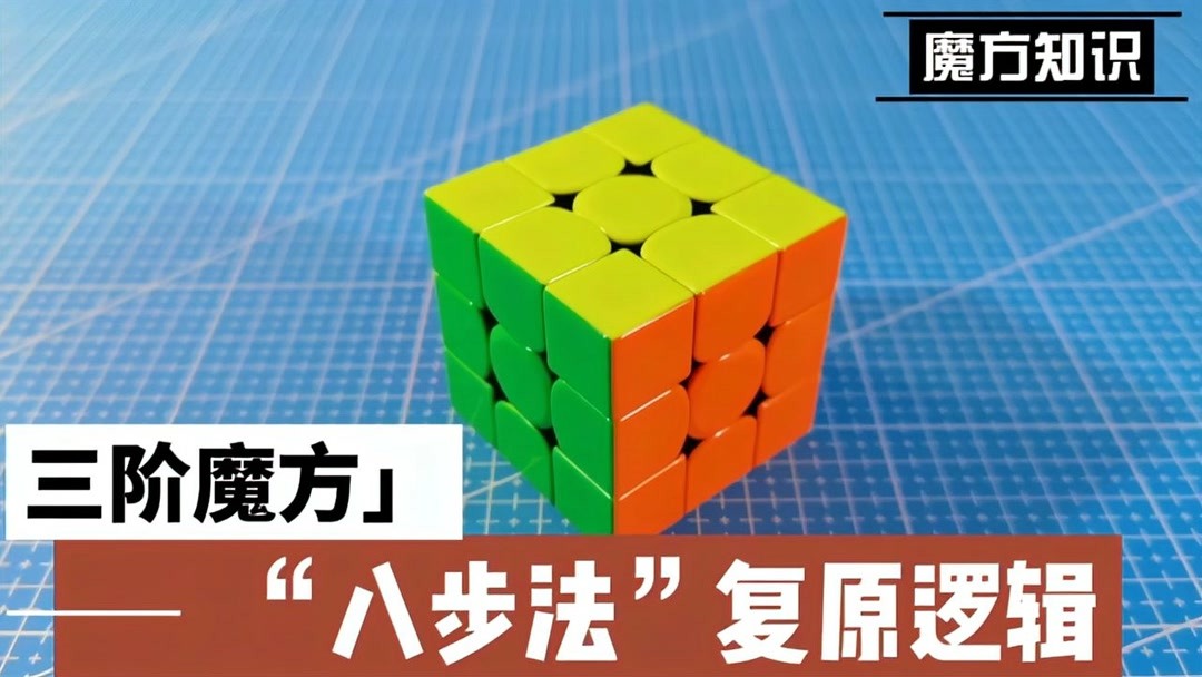 三阶魔方入门教程(一):八步法,带你了解三阶魔方复原逻辑