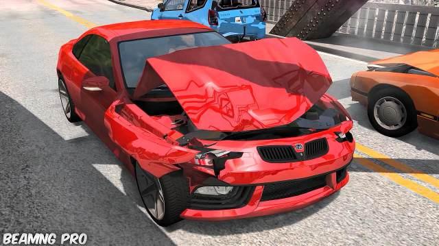 汽车驾驶模拟,两汽车相撞真是太恐怖了!