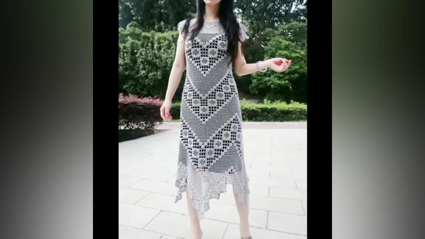 #手工编织 #钩针#编织课程 #钩针连衣裙