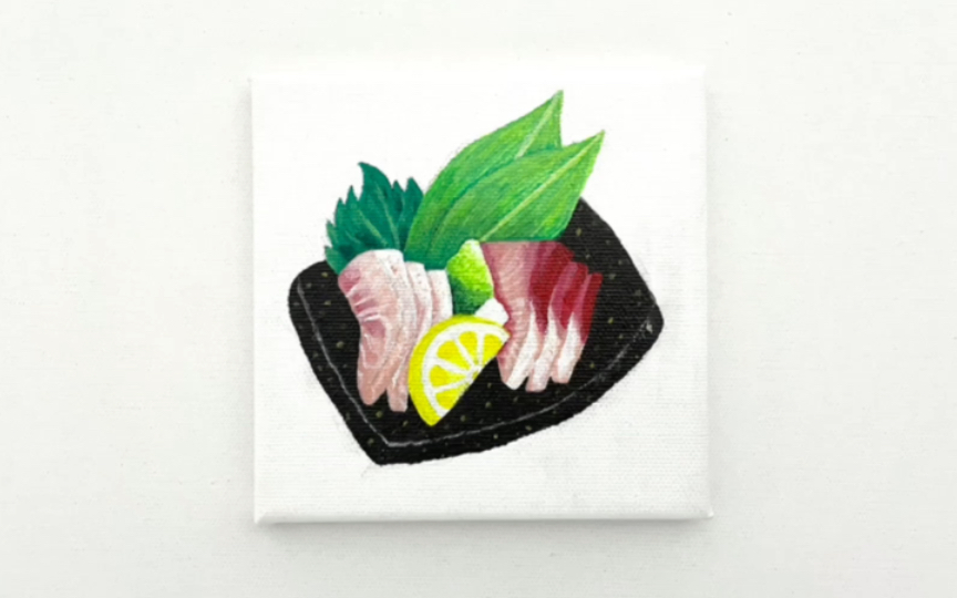 挑战一百张美食绘画4～鱼寿司