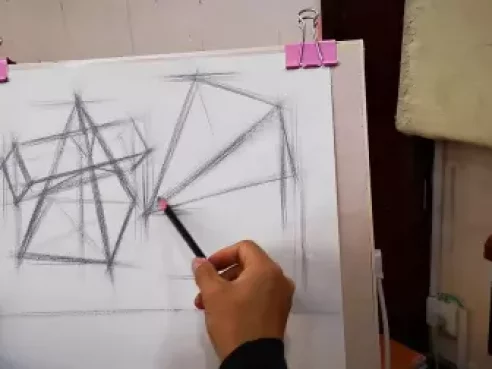 王进老师素描:组合几何体的画法(上)
