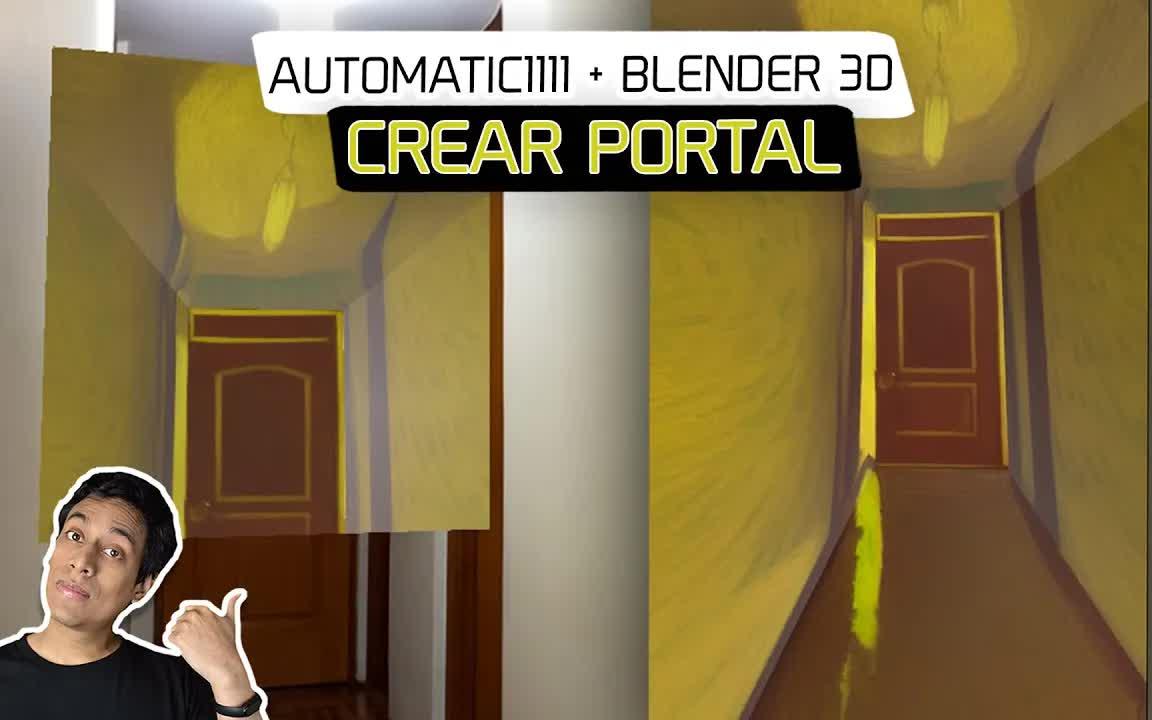 ...版插件 使用 AI 和 Blender 创建增强现实门户 - Spark AR Blender教程
